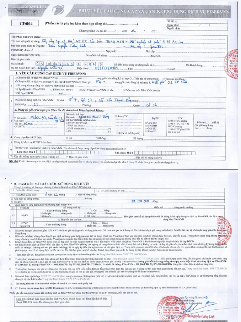 Phu Luc HD VNPT | PDF