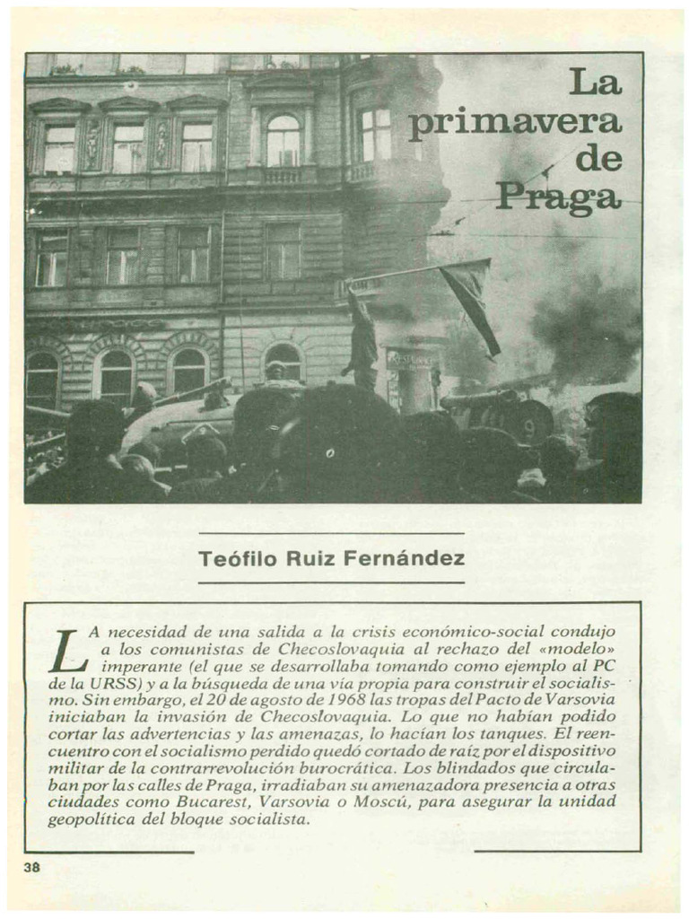 La Primavera de Praga | PDF | Checoslovaquia | Política de extrema ...