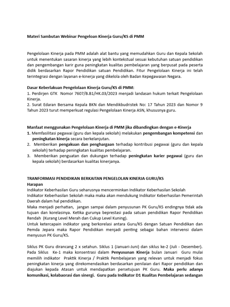 Pengelolaan Kinerja Guru di PMM | PDF | Karier & Perkembangan | Bisnis
