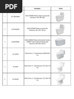 Vaal Sanitaryware Product Catalogue | PDF | Toilet | Bathroom