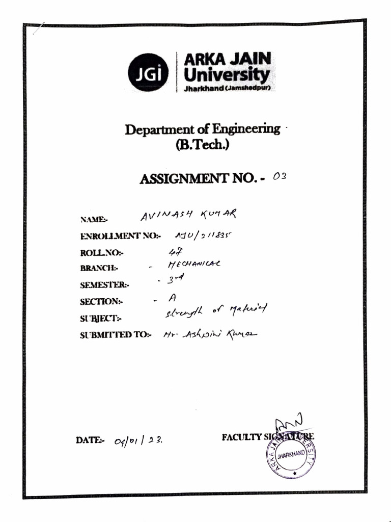 Avinash SOM3 assignment | PDF