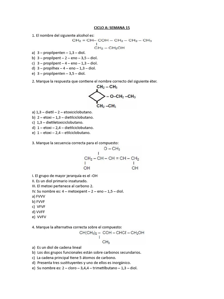 Estudiantes - Ejercicios para Practica Semana 15 - Ciclo A | PDF ...