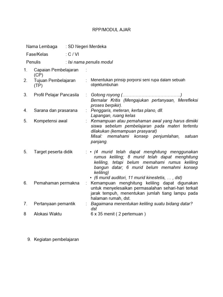 LK 4_MA_Menggambar proporsi pada Tumbuhan 1 | PDF