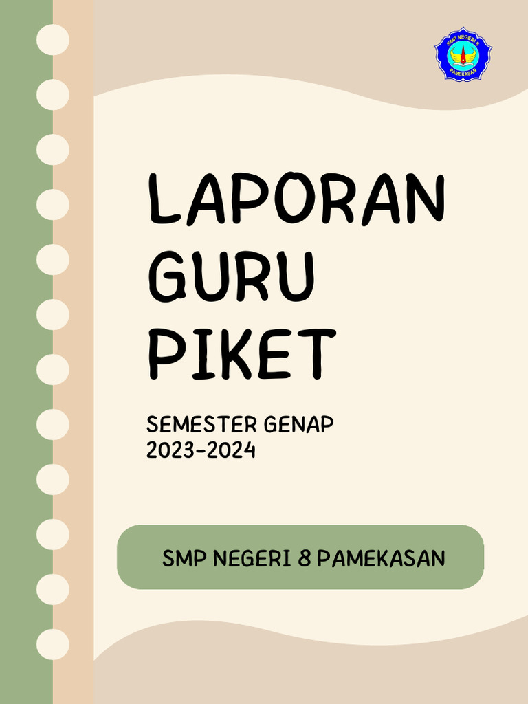 Contoh Laporan Guru Piket 20240130 232540 0000 | PDF