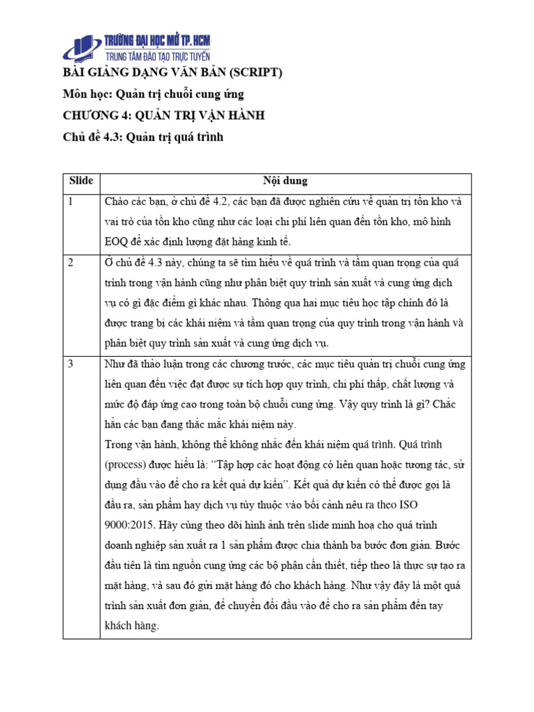 Script - Chuong 4 - Chu de 4.3 | PDF