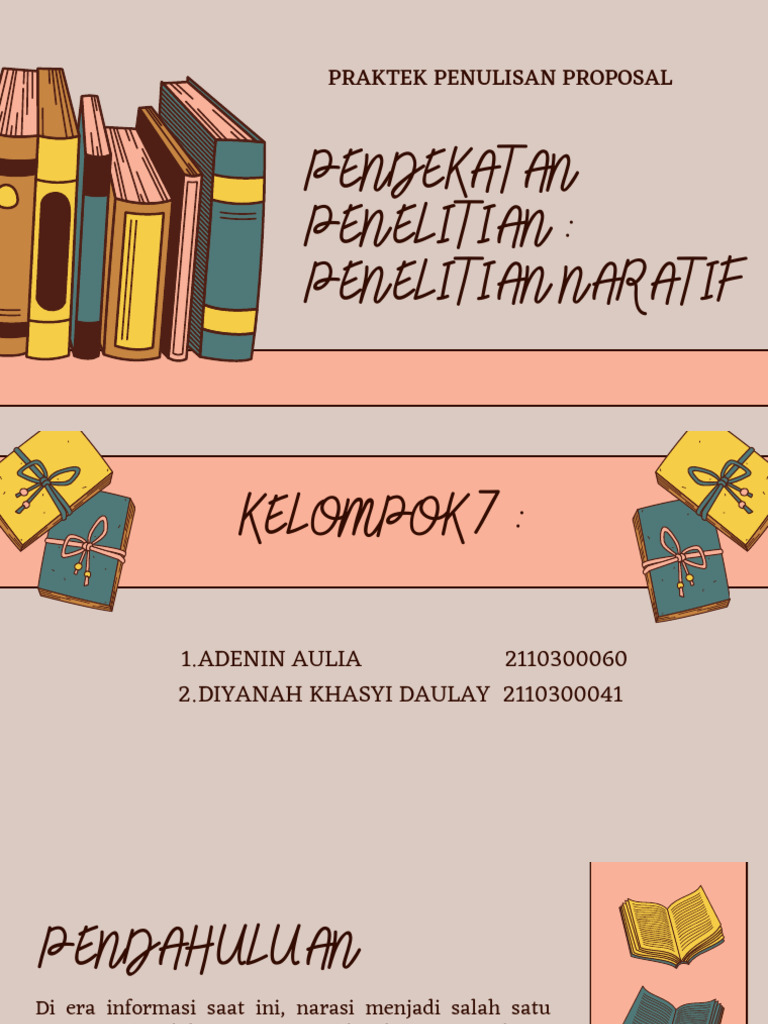 PPT Kel 7-penelitian naratif | PDF