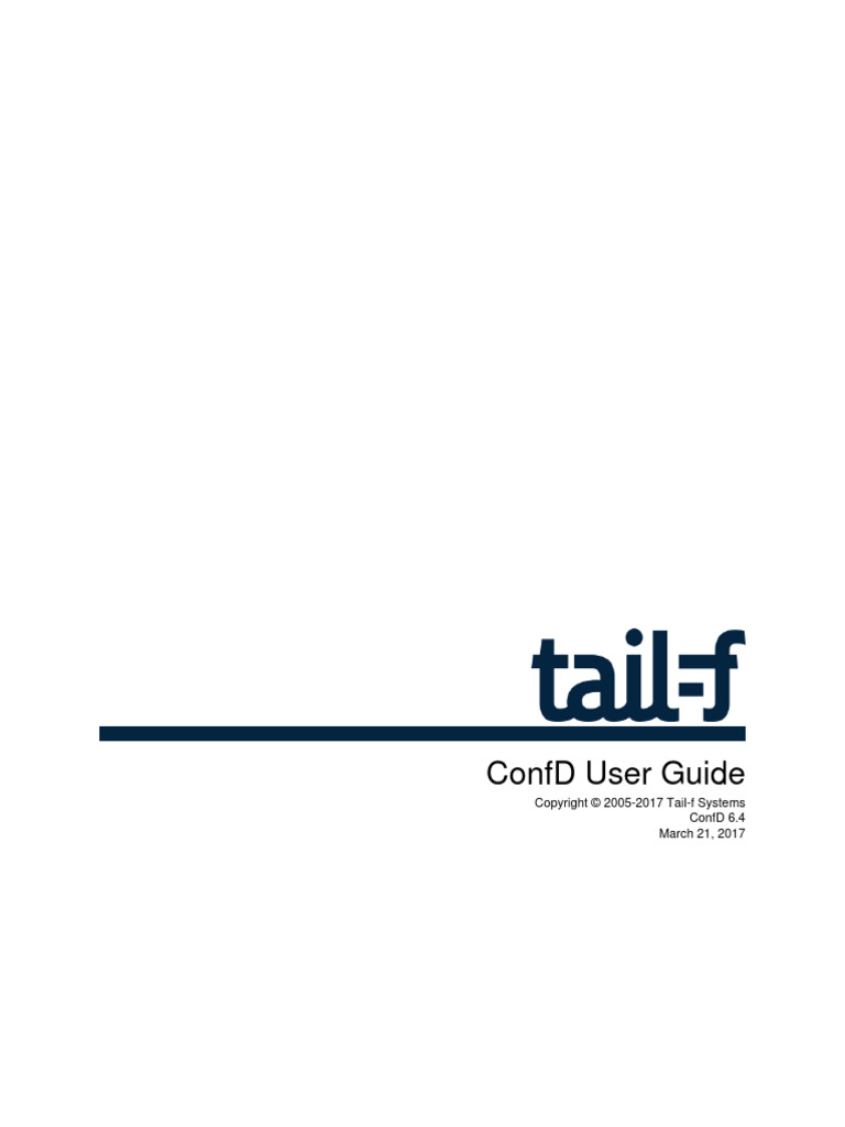 ConfD User Guide Overview | PDF | Command Line Interface | Software ...