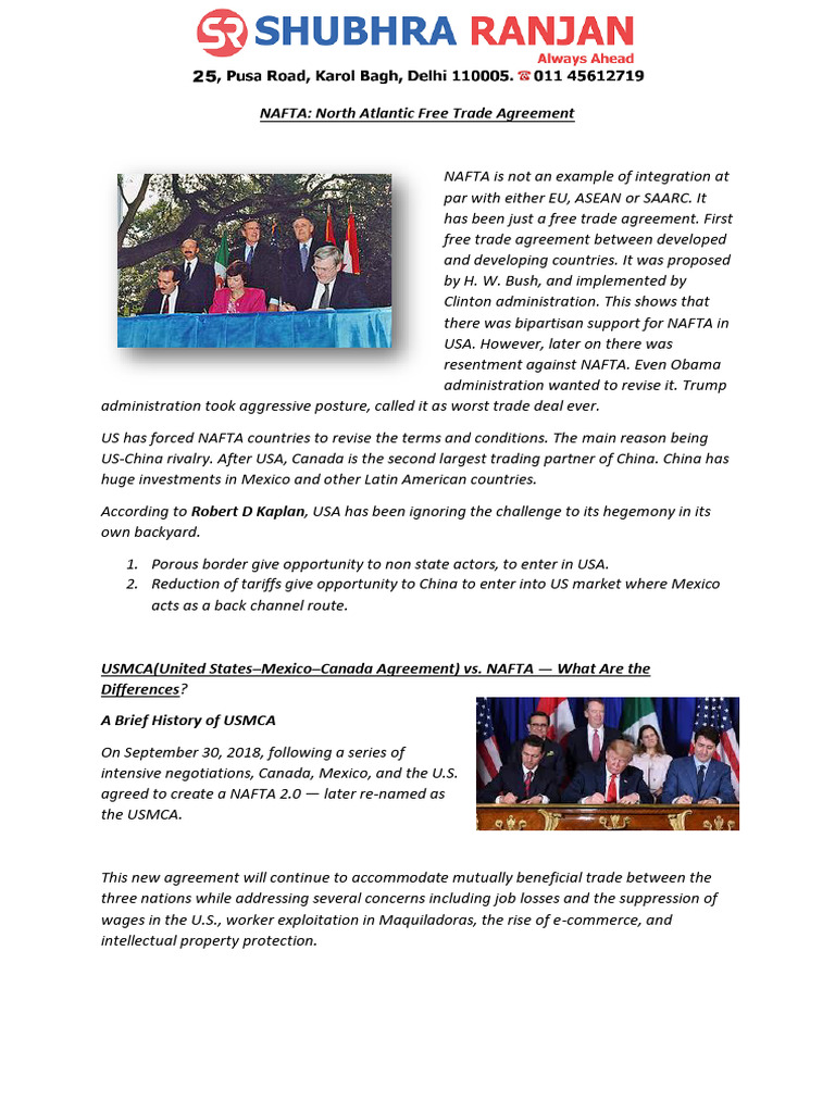 Nafta 230314 125551 | PDF | North American Free Trade Agreement ...