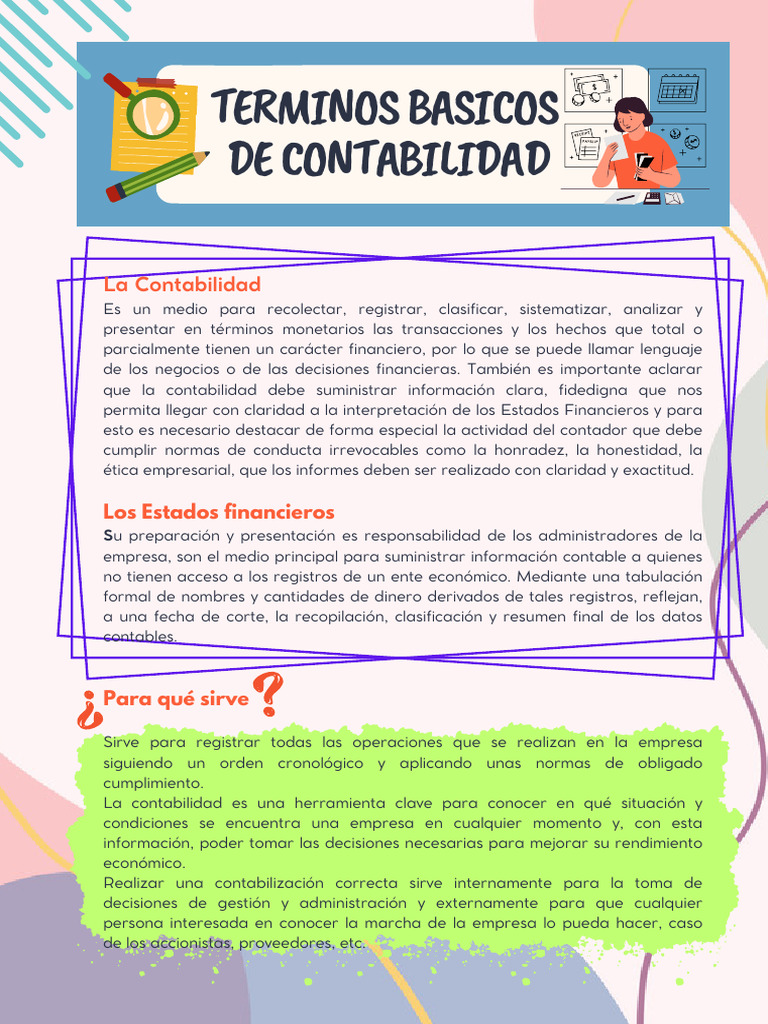 Terminos Basicos de Contabilidad - Illa Cruz Mabel Rocio | PDF ...