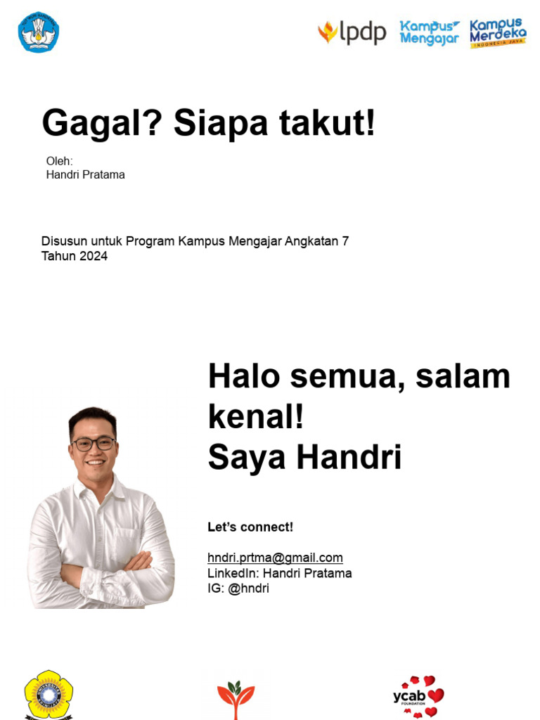 Resilience With Growth Mindset - Handri Pratama | PDF | Pengembangan Diri