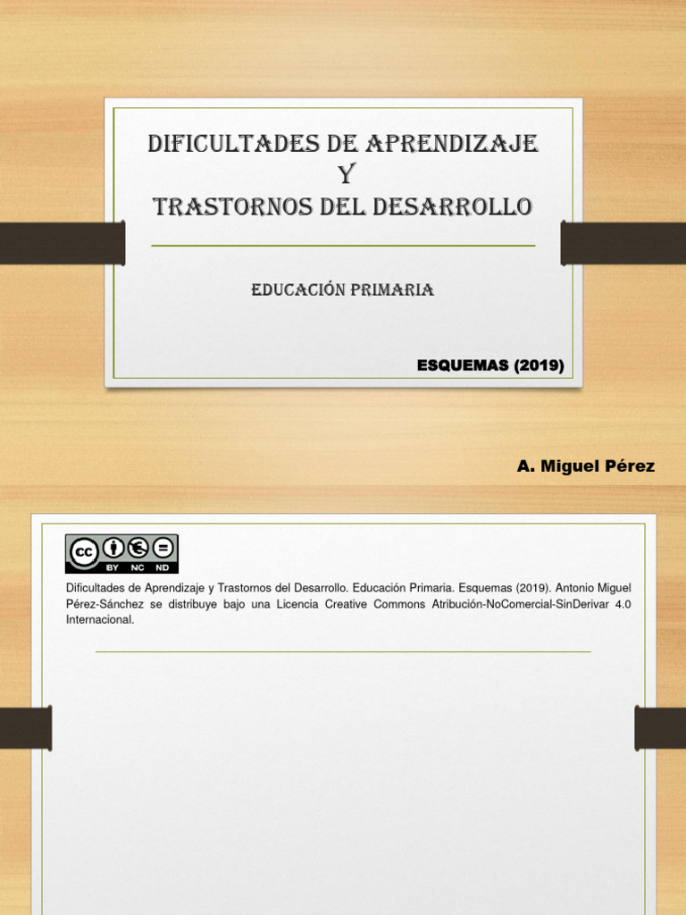 Dificultades de Aprendizaje y Trastornos Del Desarrollo Esquemas 2019 | PDF | Dislexia | Palabra