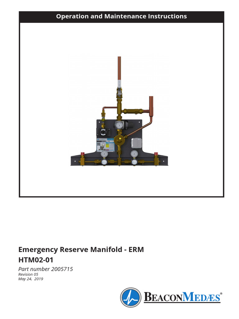 Emergency Manual Manifold O&M | PDF | Valve | Nitrous Oxide