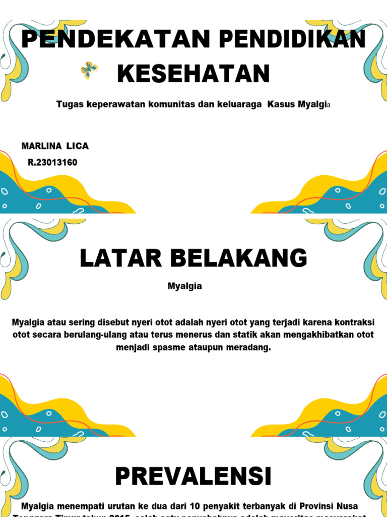 Pendidikan Kesehatan Myalgia di NTT | PDF | Pengembangan Diri