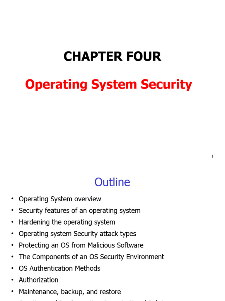 Chapter 4 Operating System Security | PDF | Computer Virus | Malware