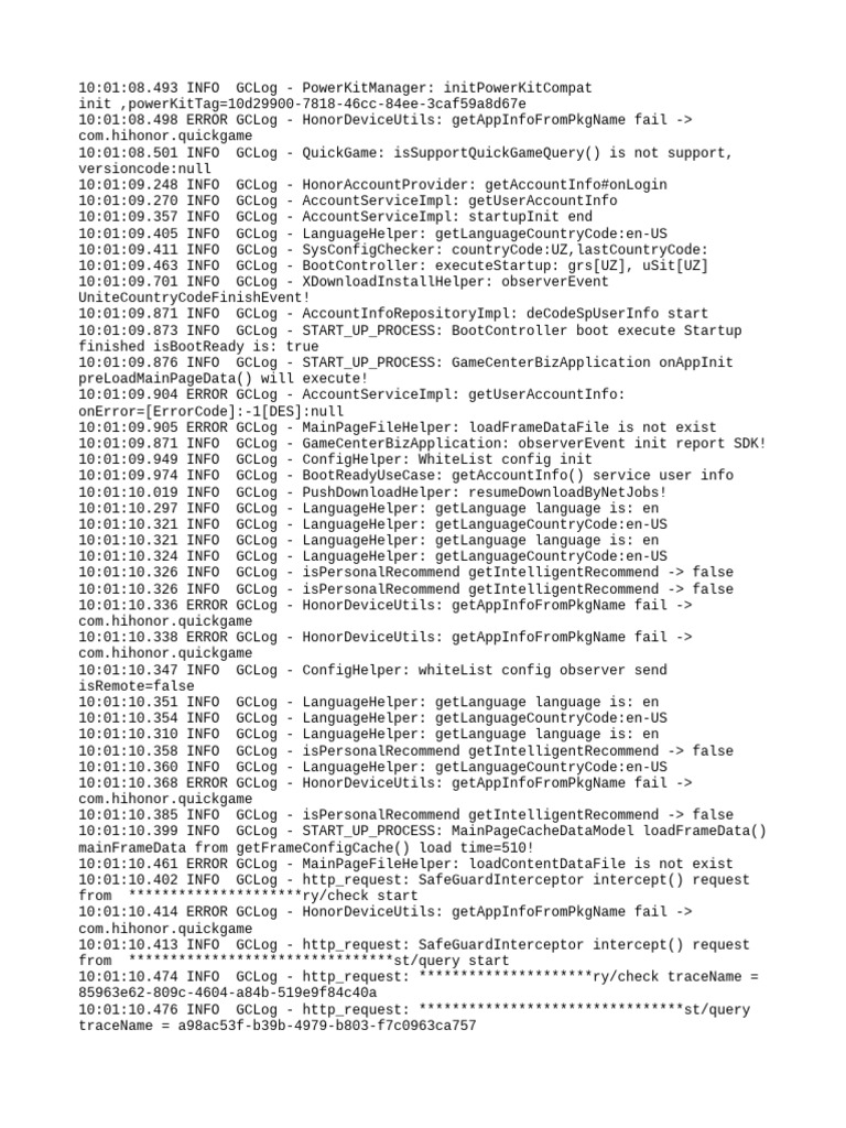 Honor Device Log Analysis Report | PDF | Computing | Software