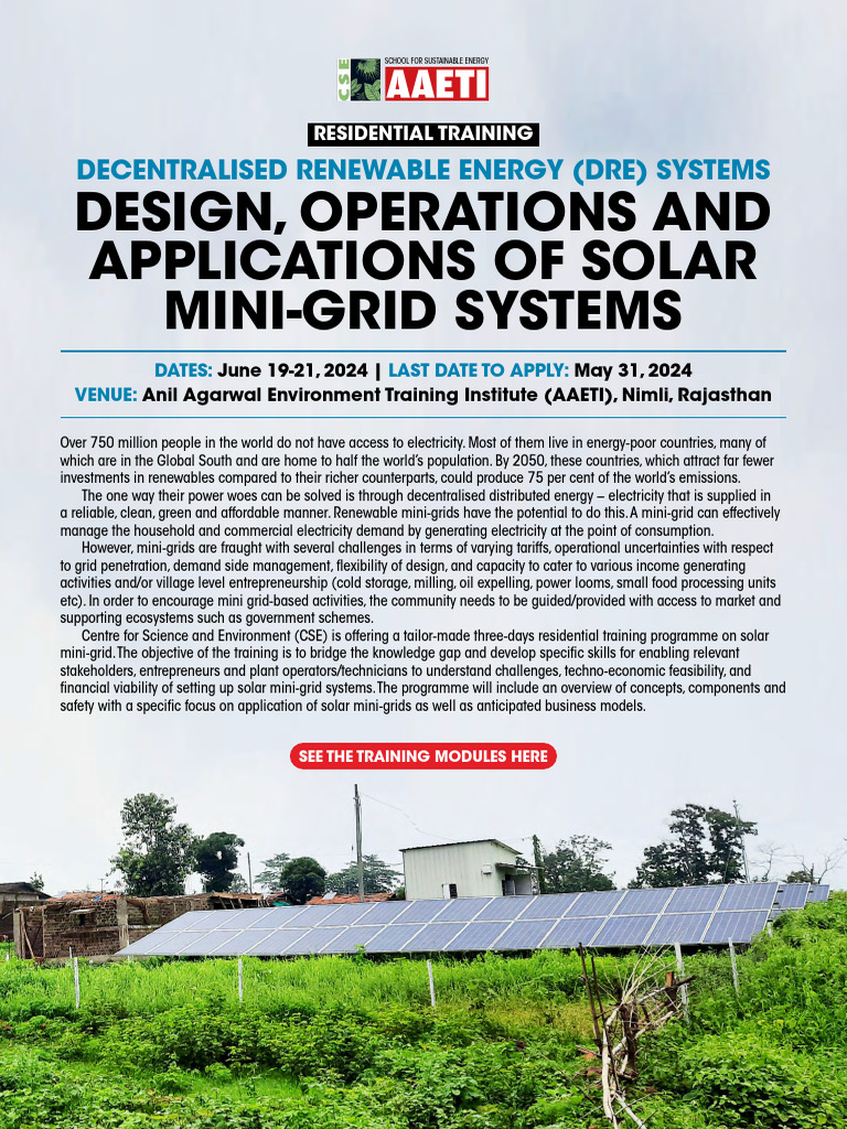 Announcement-Solar Mini Grid Systems-June 2024 - 240605 - 162509 | PDF ...