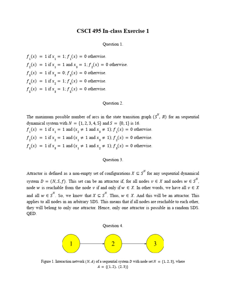 CSCI 495 in-class Exercise 1 Abylay Kalibek | Download Free PDF | Graph Theory | Mathematical ...