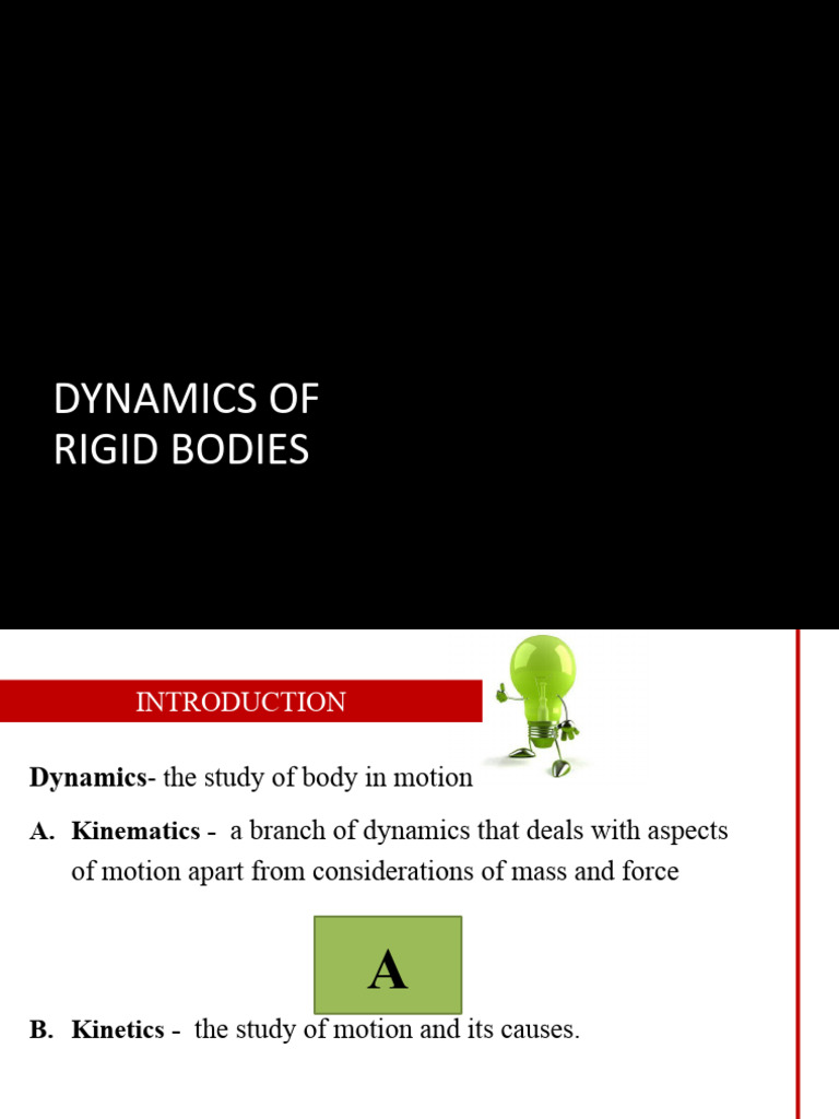 Rigid Body Dynamics and Kinematics Guide | PDF | Collision | Kinematics