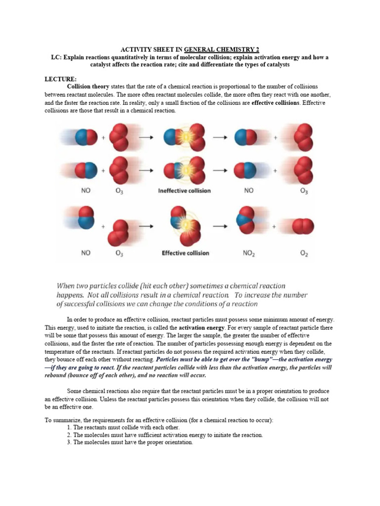 Understanding Chemical Reaction Rates | PDF | Reaction Rate ...