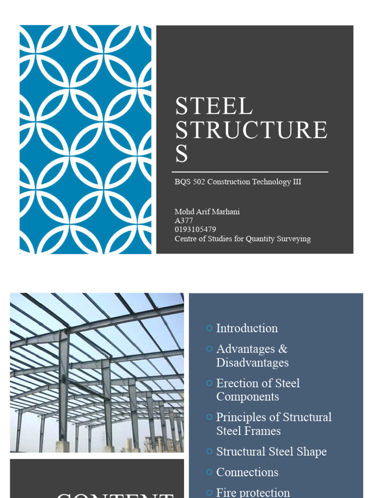 Week 9 & 10 - Steel Structures | PDF | Rivet | Framing (Construction)