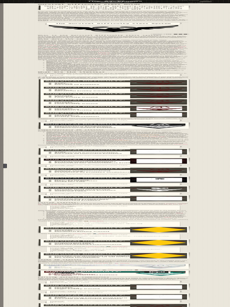 Survival Difficulty Class Guide - The Backrooms | PDF