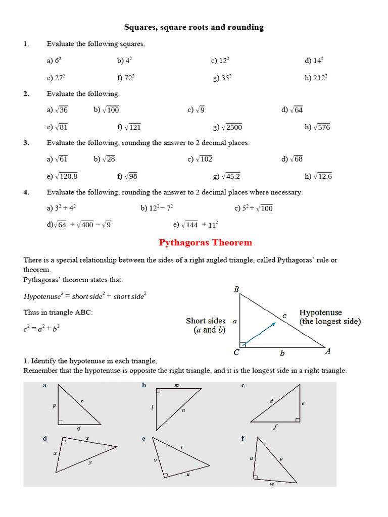 _Pythagoras Theorem | PDF | Triangle | Triangle Geometry