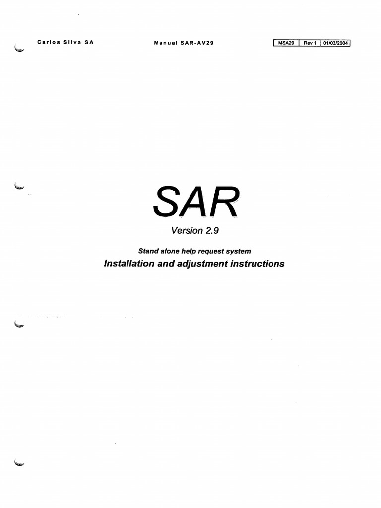 Carlos Silva SAR Version 2.9 | PDF