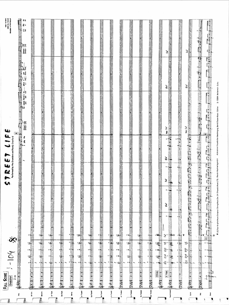 Street Life - Score Bigband | PDF