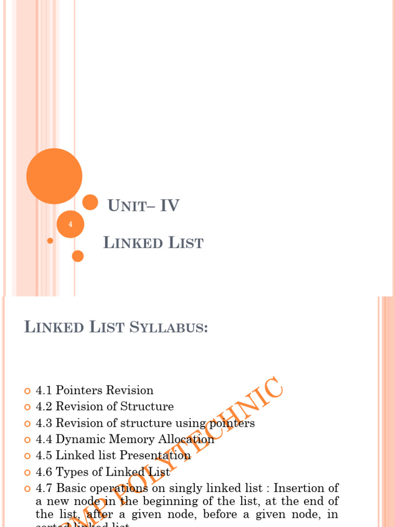 Linked List Concepts and Operations | PDF | Pointer (Computer Programming) | Computer Science