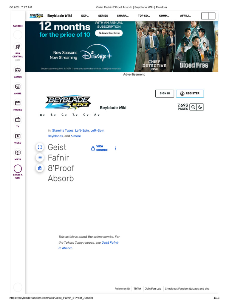 Geist Fafnir 8'proof Absorb - Beyblade Wiki - Fandom | PDF