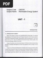 Oee351 Unit 1 III Cse | PDF | Renewable Energy | Energy Development