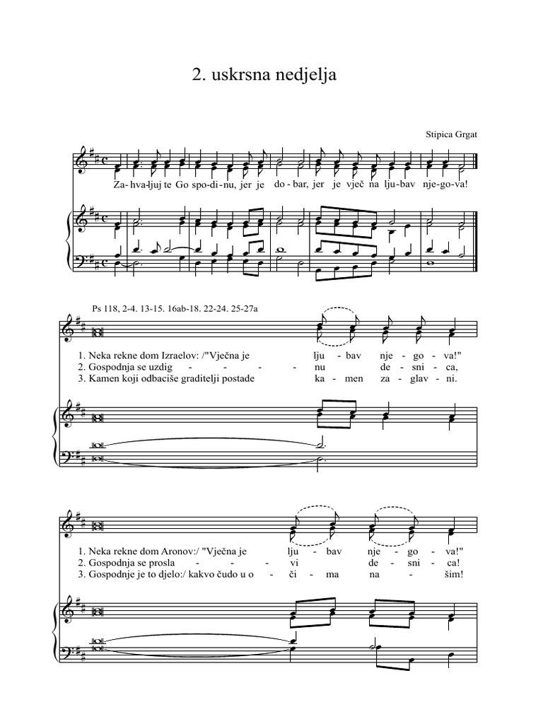 02 Uskrs Ned Grgat Psalmi B | PDF