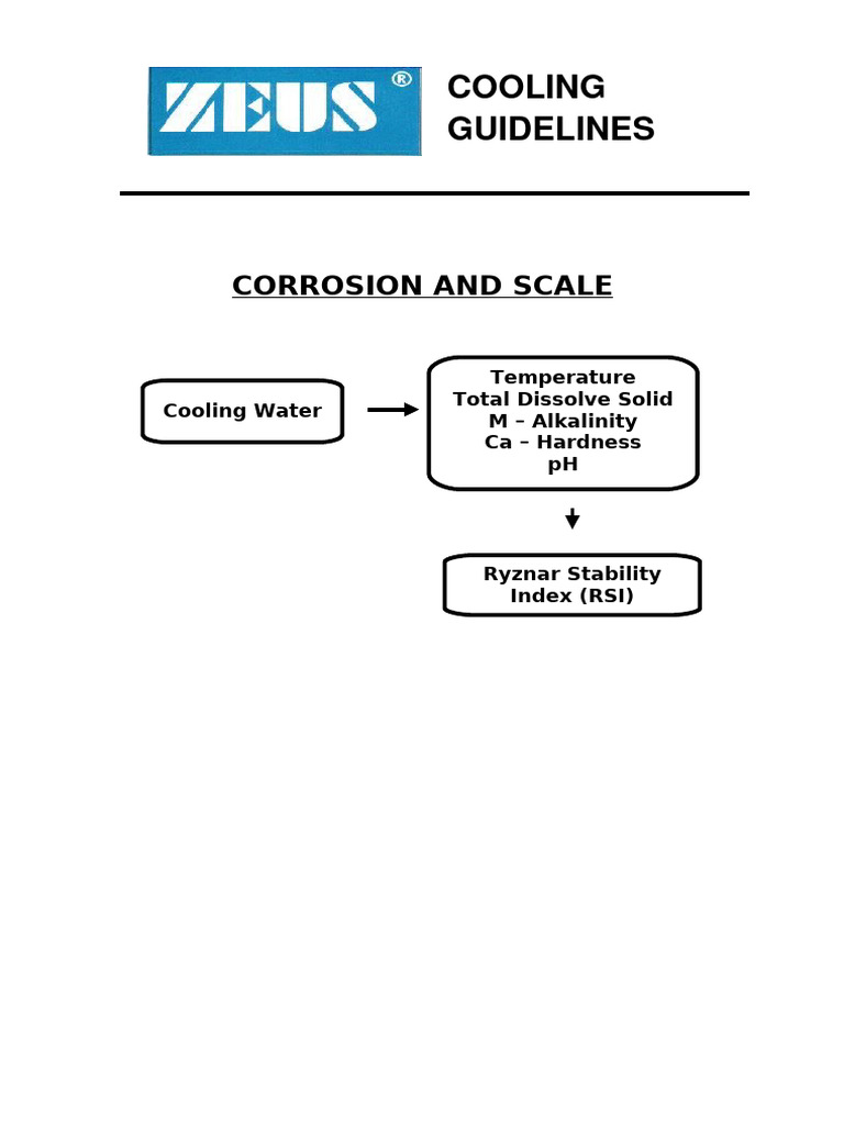 COOLING GUIDELINES-CORROSION&SCALE | PDF