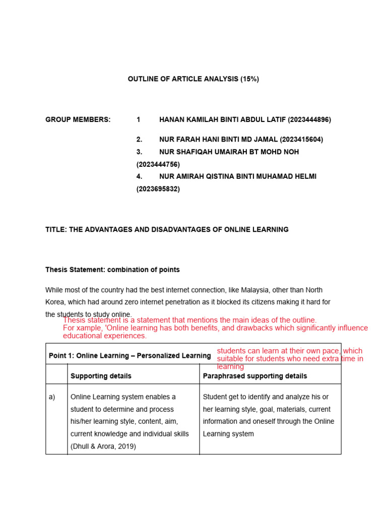 Online Learning Article (Chceked) | PDF | Educational Technology | Learning