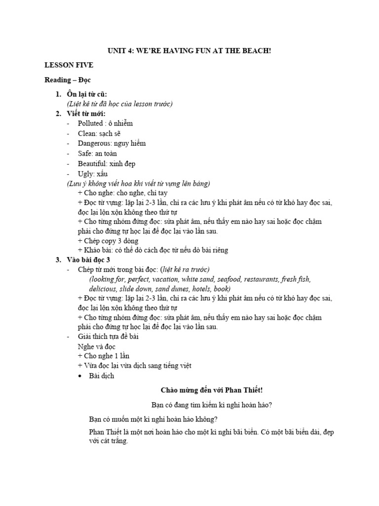 Grade 5 - HK1 - From Unit4-5 | PDF