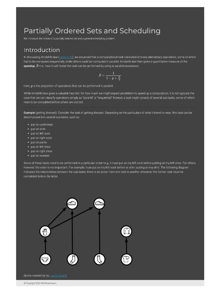 Partiall Ordered Sets and Scheduling | PDF