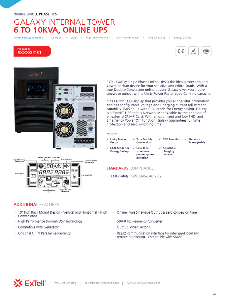 Ups TDS | PDF | Alternating Current | Electrical Engineering