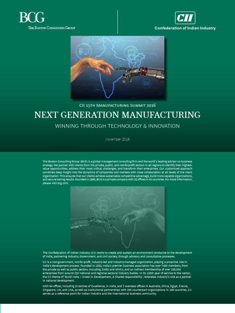 BCG CII Report Next Gen MFG Nov 2016 | PDF | Economies | Trade