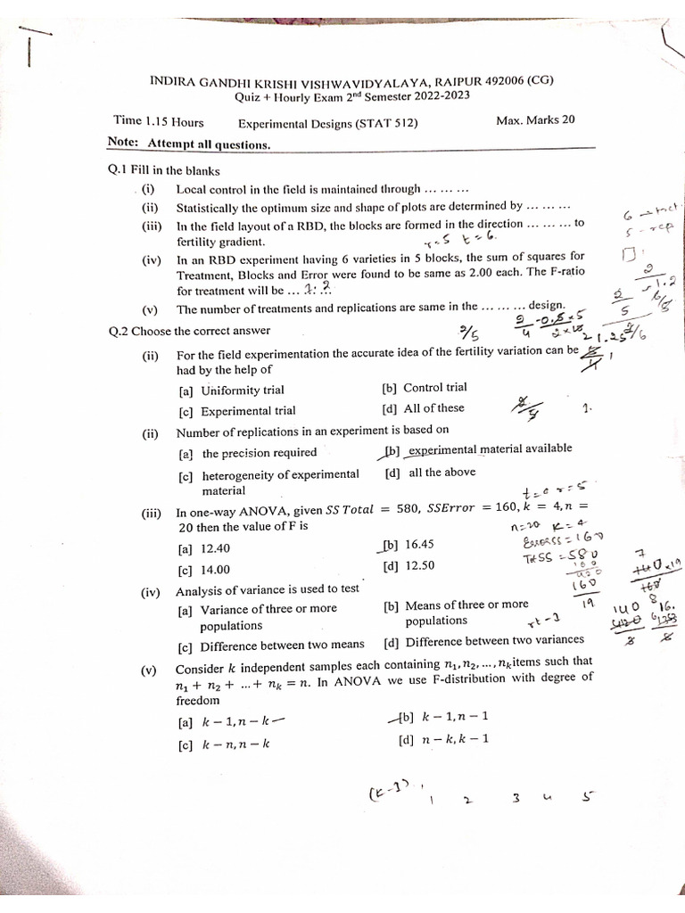 Quiz Hourly 2nd Sem Paper | PDF