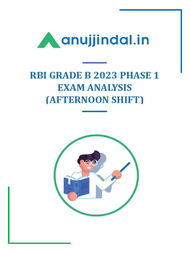 RBI Grade B Phase 1 2023 All Subjects FORMATTED 1 | PDF | Reserve Bank ...