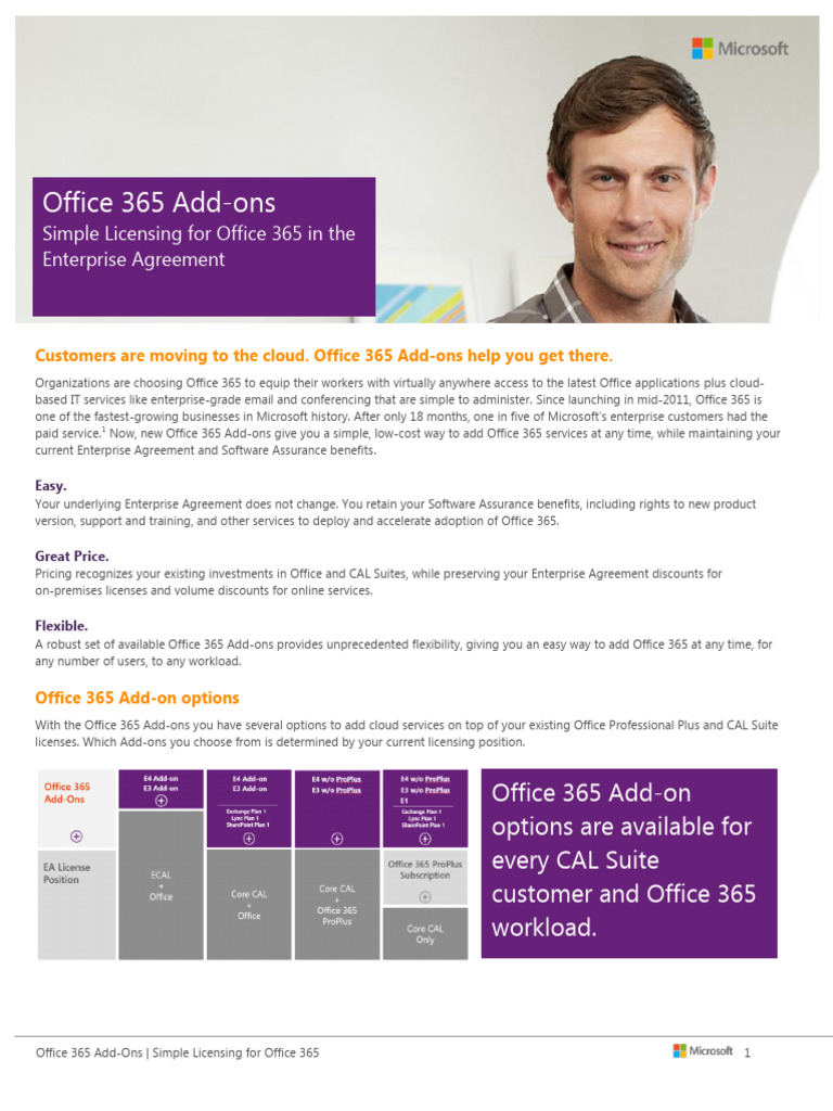 Office 365 Add-Ons: Simple Licensing Guide | PDF | Cloud Computing ...
