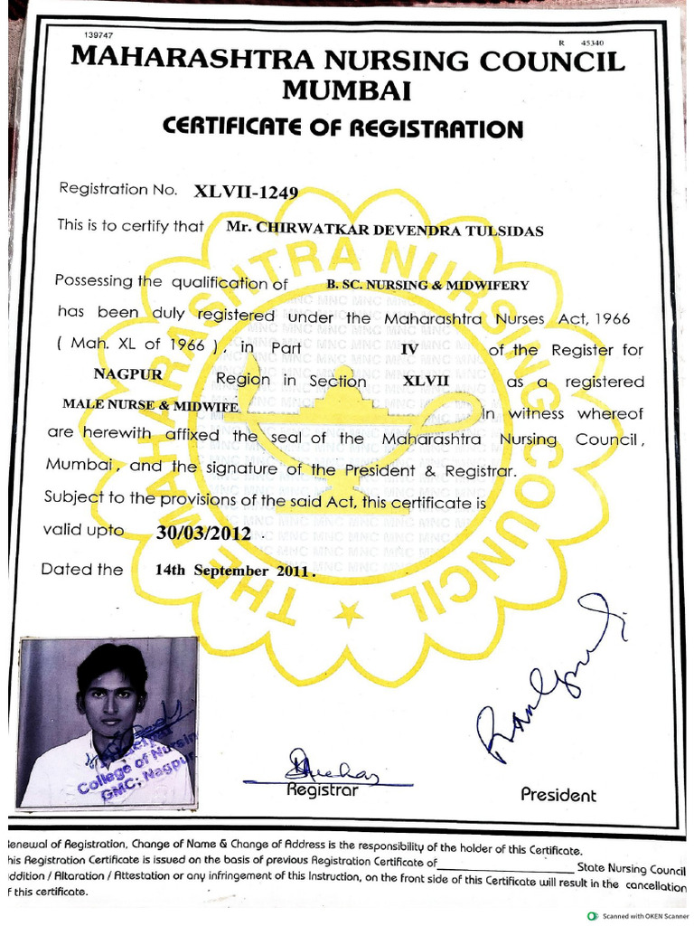 Registration Certificate | PDF