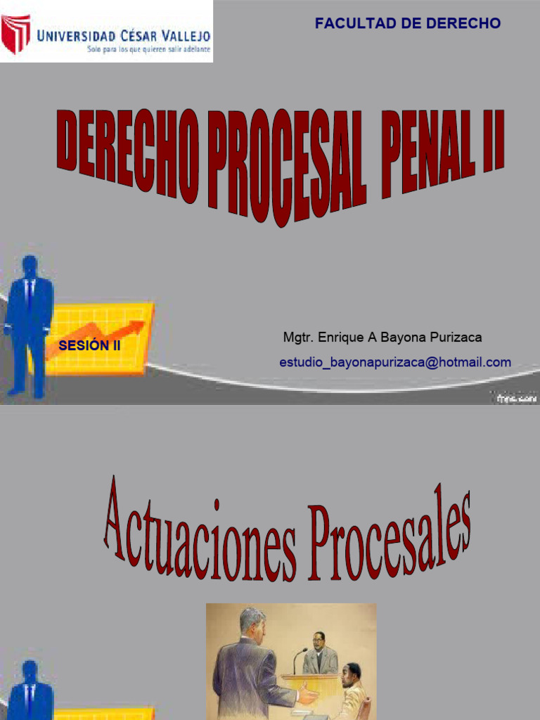 Sesión Ii Actuaciones Proc D° PP Ii | PDF | Ley procesal | Fiscal