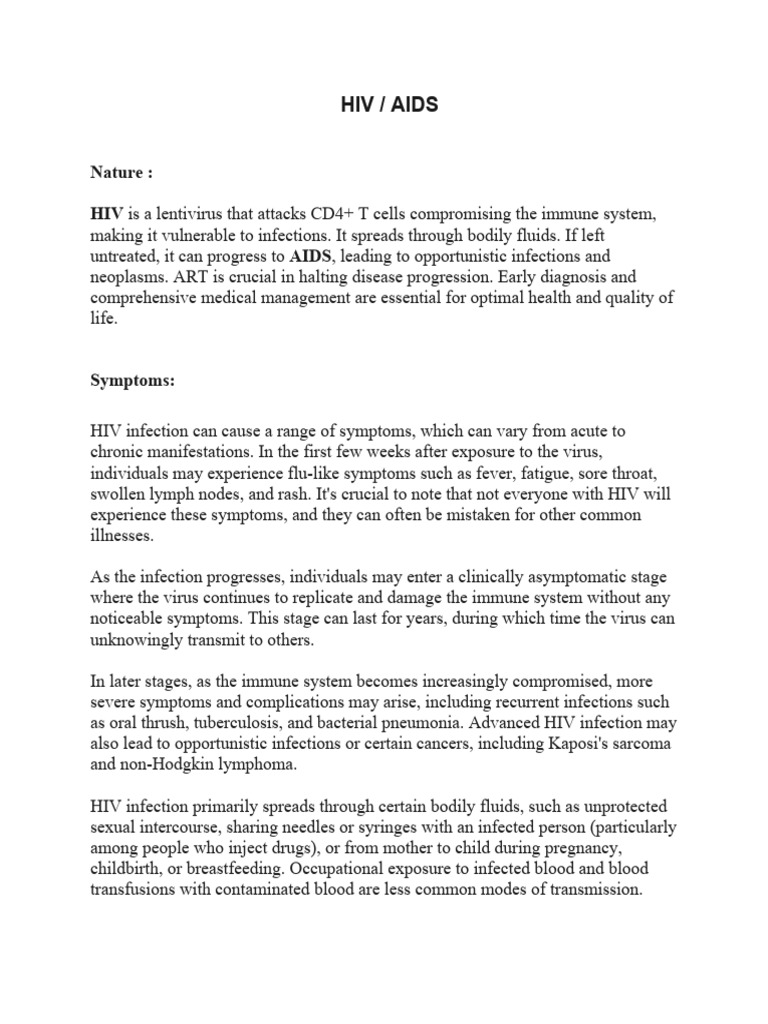 Hiv 2 | PDF | Hiv/Aids | Hiv