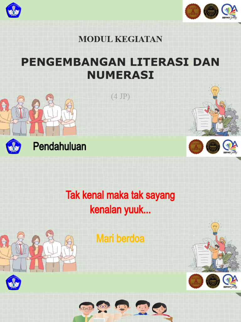 SMP - PPT Modul Literasi Dan Numerasi Rev | PDF | Karier & Perkembangan