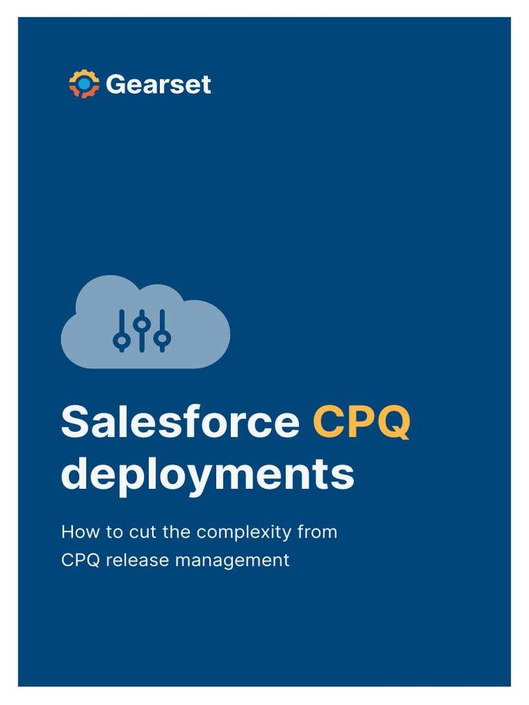 Salesforce Cpq Deployments Pdf Html Customer Relationship Management 