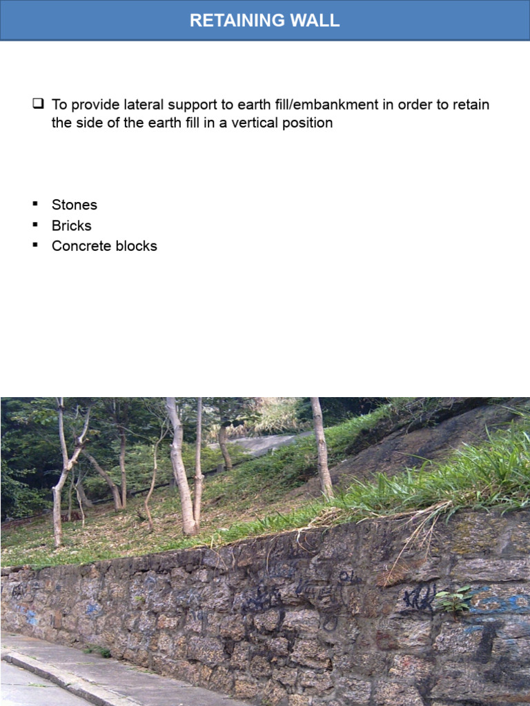 Estimation of Retaining wall | PDF