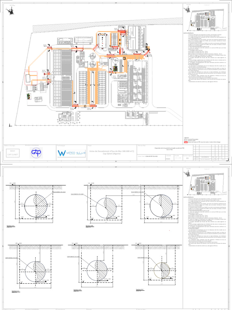 Cdjn 00 Pip Pla 003_révb0_main Ug Grp Piping Layout | PDF