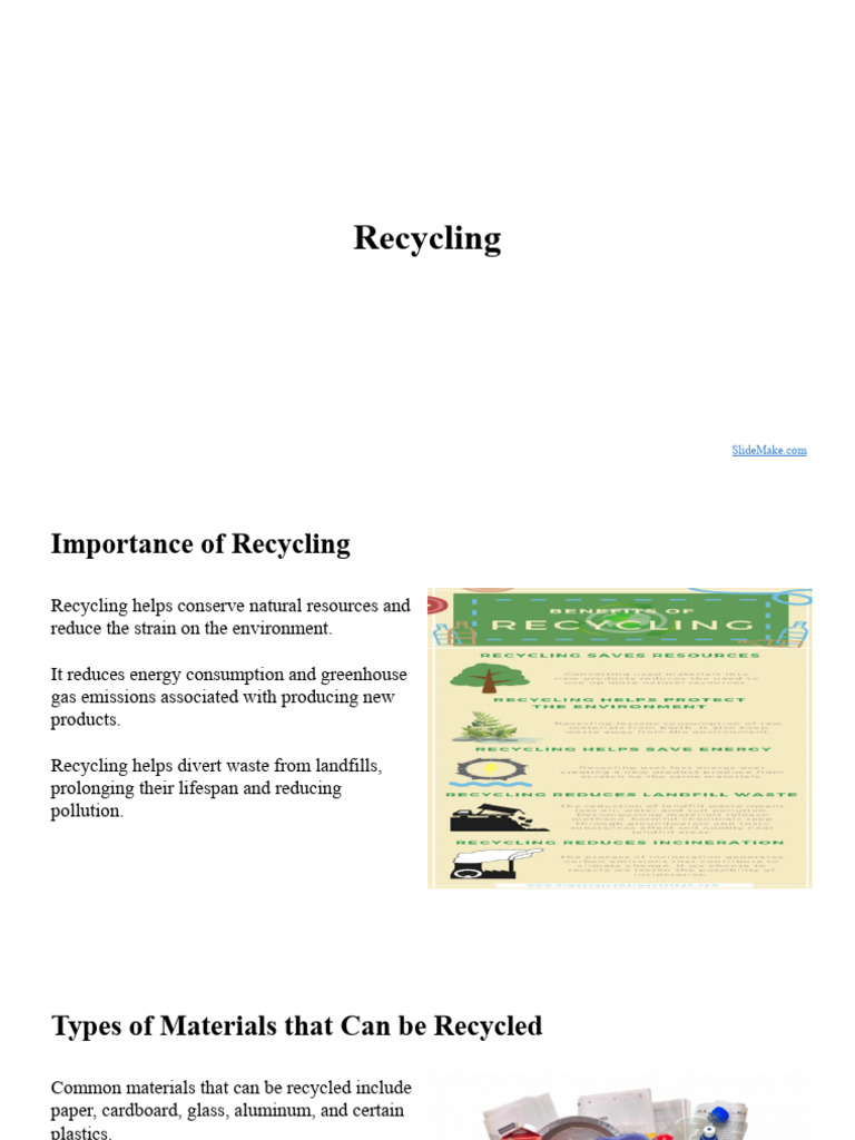 Recycling | PDF