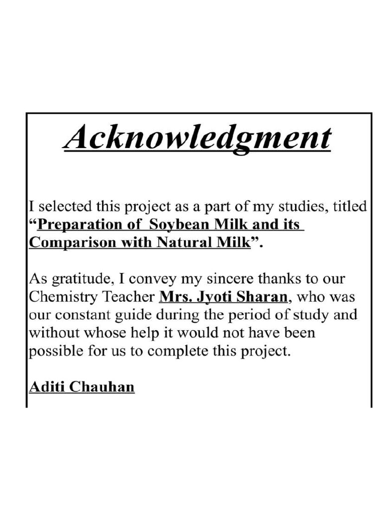 Acknowledgment | PDF
